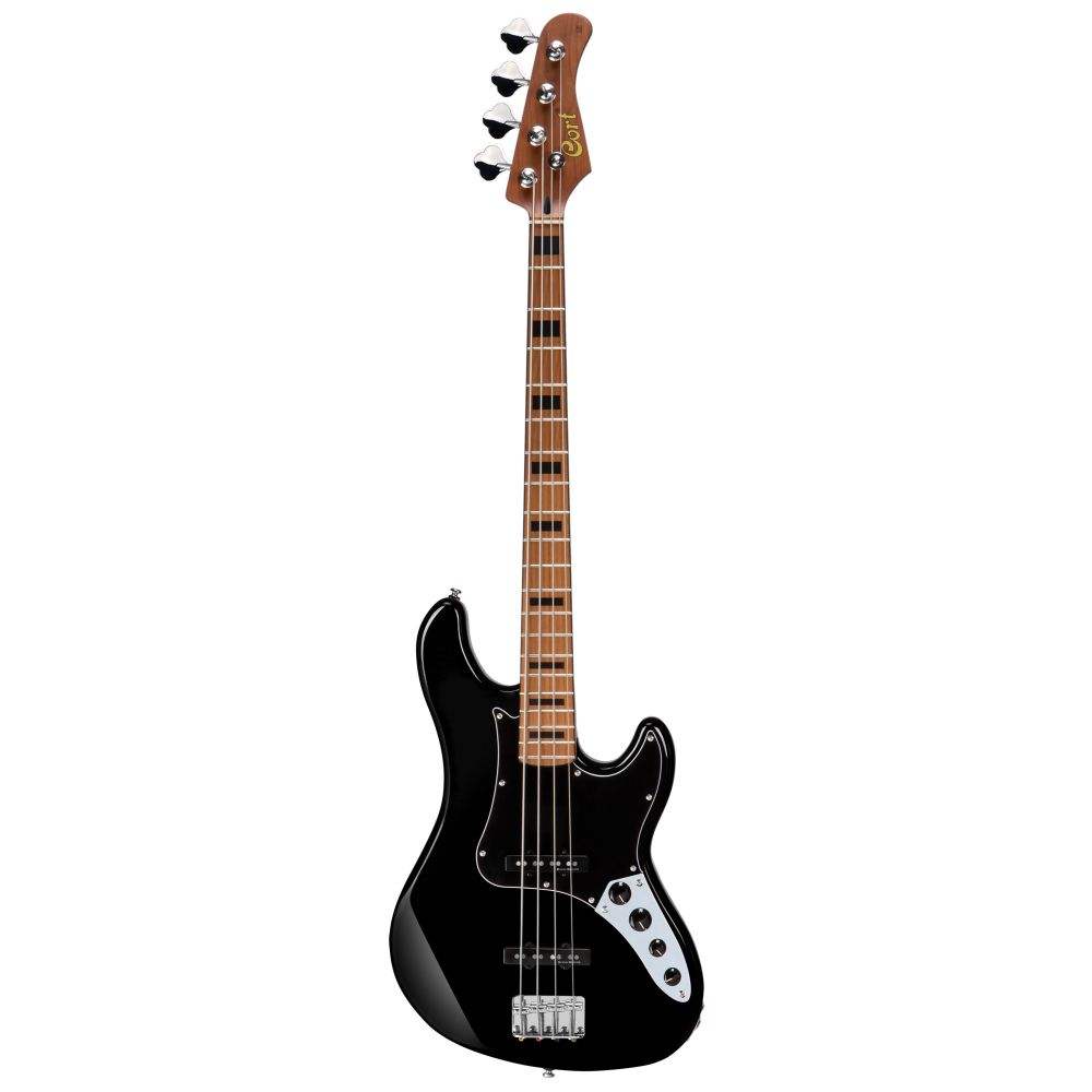Cort GB64JJ electric bass black | maple neck & active electronics