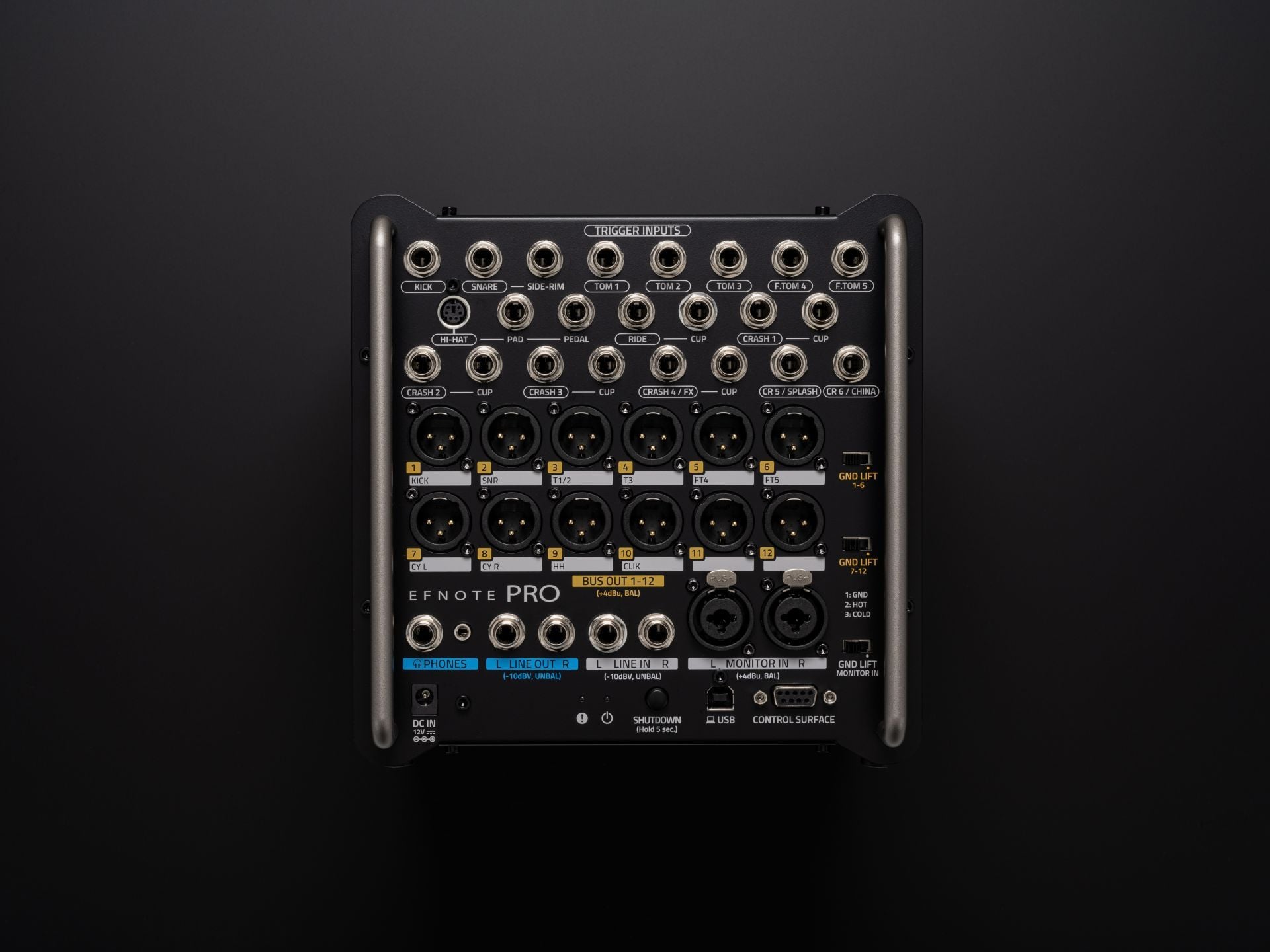 Efnote Pro E-Drum Modul mit Stage Box