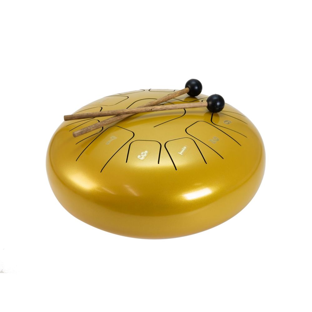 Dimavery TD-12 Steel Tongue Drum, gold